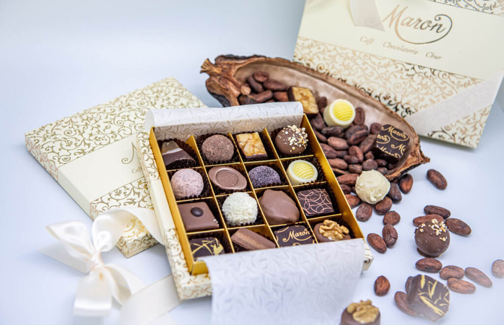 Online Shop Maron Chur - Café Chocolaterie Confiserie
